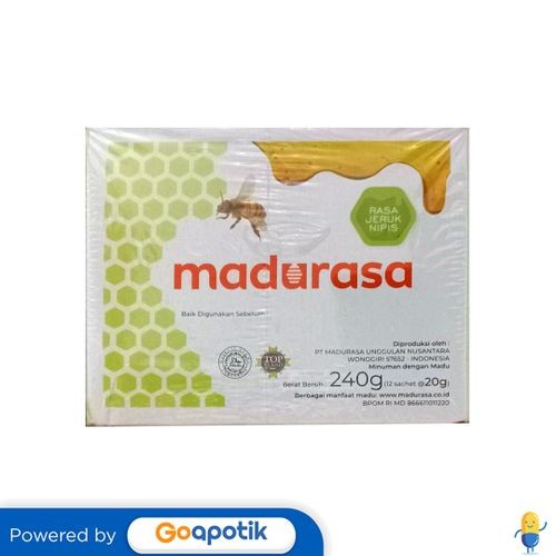 Jual Madurasa Jeruk Nipis 240 Gram Box 12 Sachet | Shopee Indonesia
