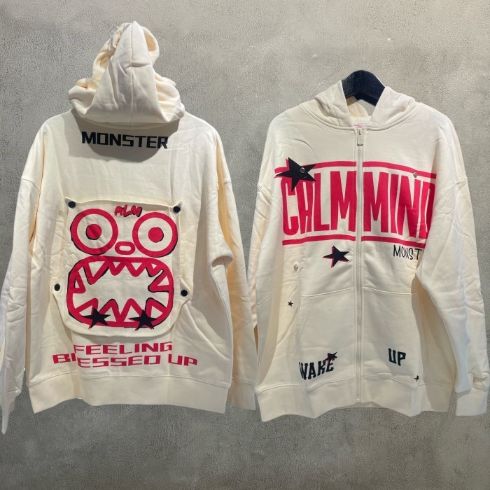 Jual CALMMIND Detachable Little Monster Mask Hoodie Jacket Calm Mind ...