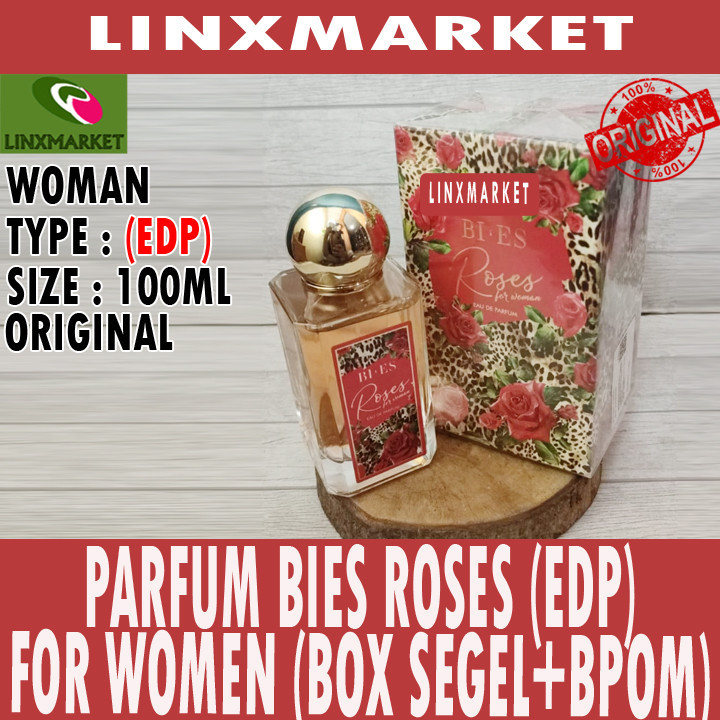 Jual BIES BI ES BI-ES ROSES FOR WOMAN / WOMEN EDP 100ML (BOX SEGEL+BPOM ...