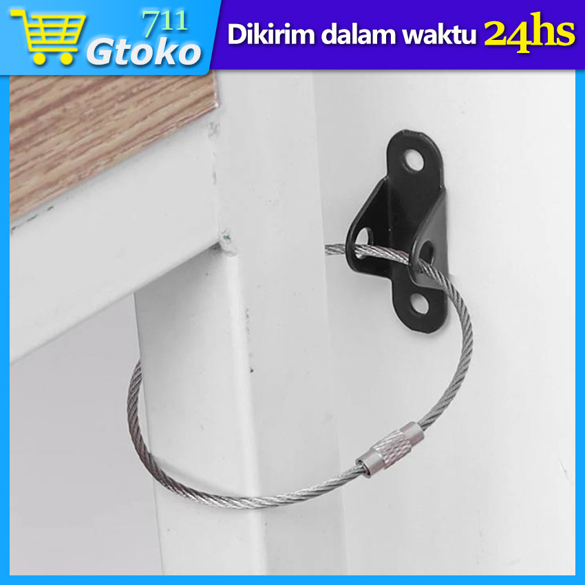 Jual Kit Penyangga Furniture Anchors Tali Kawat Pengaman Rak Furniture ...