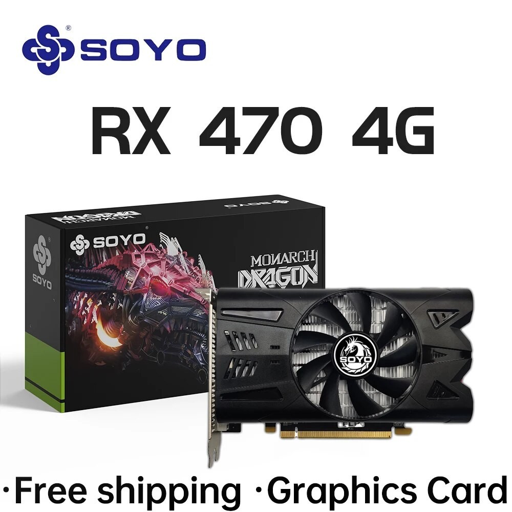 Jual SOYO Graphics Cards AMD Radeon RX470 4G GDDR5 256bit Video Card ...