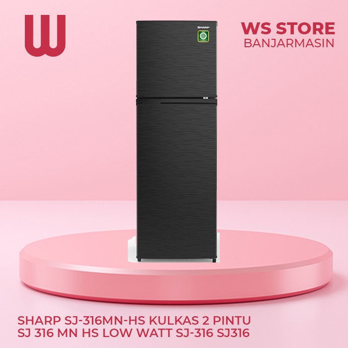 Jual SHARP SJ-316MN-HS Kulkas 2 Pintu SJ 316 MN HS Low Watt SJ-316 ...