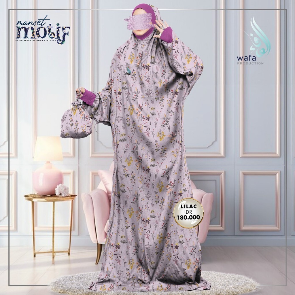 Jual Mukena Wafa Manset Motif Series by Ustadzah Halimah Alaydrus ...