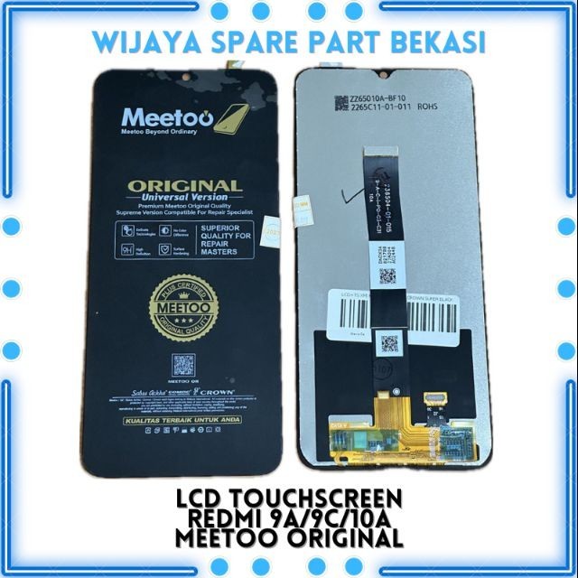 Jual LCD TOUCHSCREEN XIAOMI REDMI 9A/9C/10A MEETO ORIGINAL BLACK ...