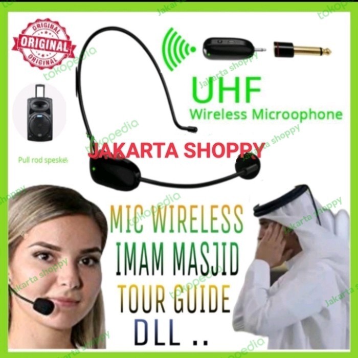 Jual Mic wireless imam masjid,ceramah jarak 25 sampai 50 meter bisa ke ...