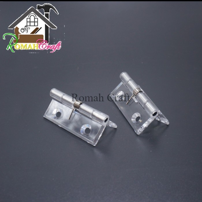 Jual Engsel Akrilik Pegas 45 x 35 mm Spring-loaded Acrylic Hinges 3/4 ...