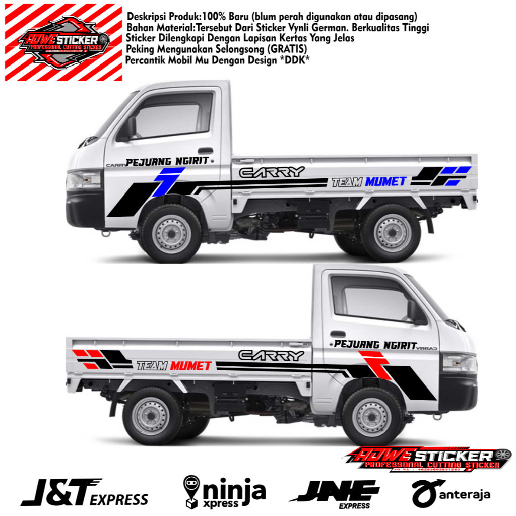 Jual img Terbaru cutting stiker mobil suzuki new carry promo stiker ...
