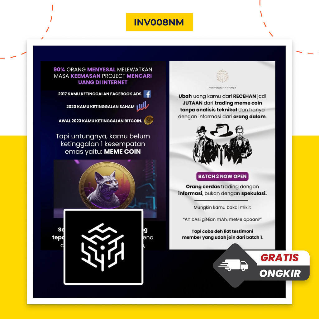 Jual Meme Coin Indonesia Crypto (PREMIUM) | Belajar Coin Crypto, Meme Potensial | Shopee Indonesia