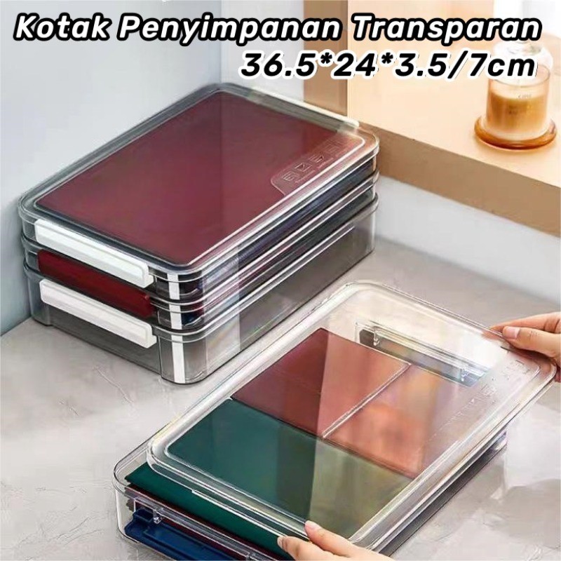 Jual Kotak Penyimpanan Transparan Box File Map Kertas File Box Map ...