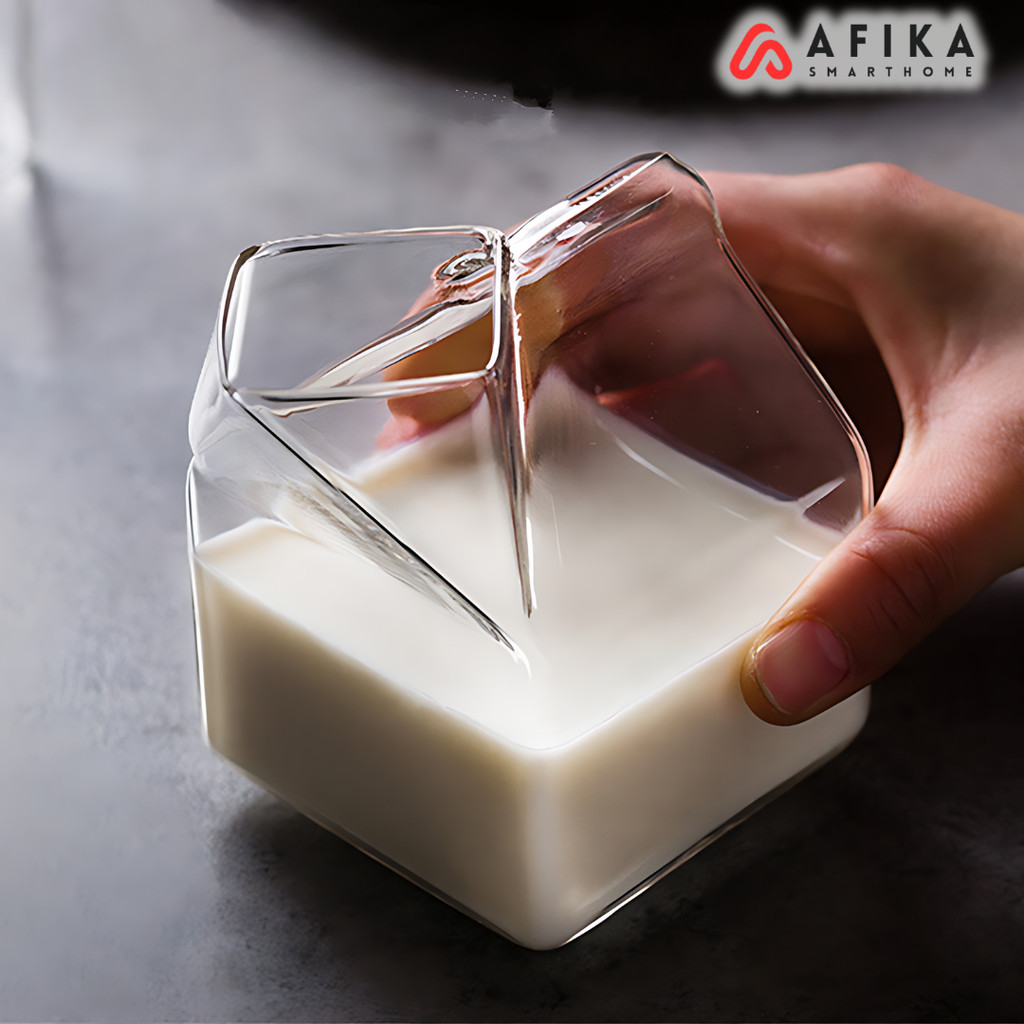 Jual Gelas Kaca Susu Borosilicate Glass Milk Box 300ml | Shopee Indonesia