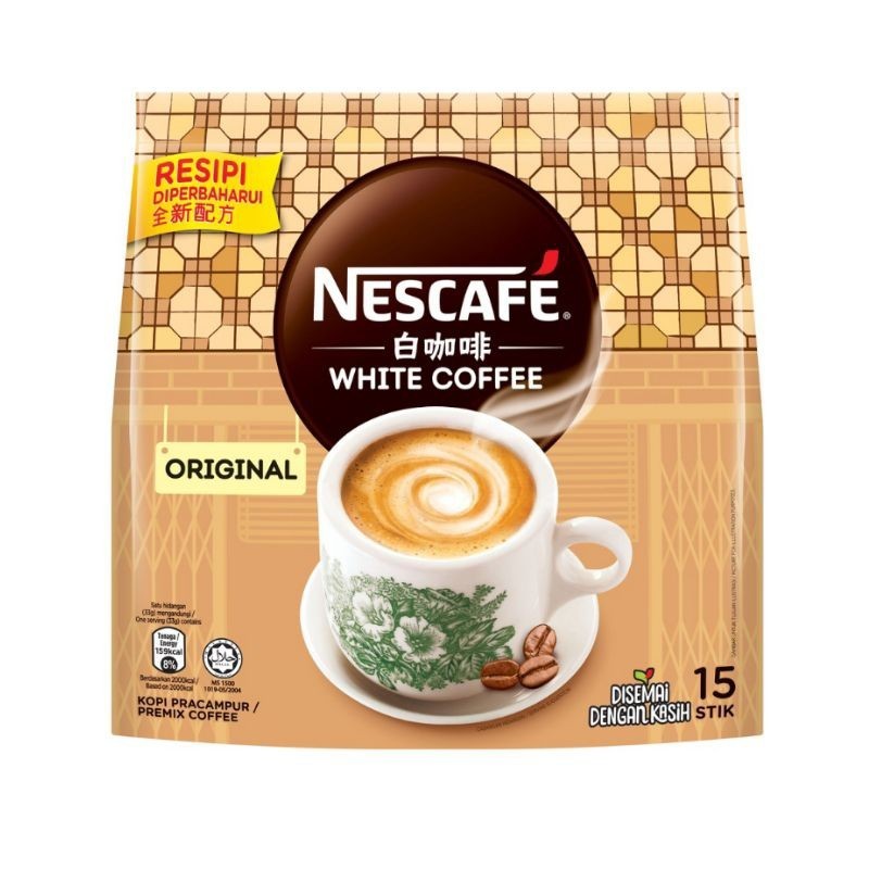 Jual NESCAFE White Coffee Original Malaysia (15 sachet) | Shopee Indonesia