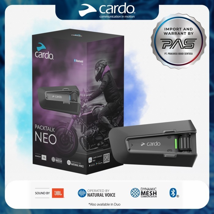 Jual Promo Terbaik- CARDO PACKTALK NEO SINGLE INTERCOM (GARANSI RESMI ...