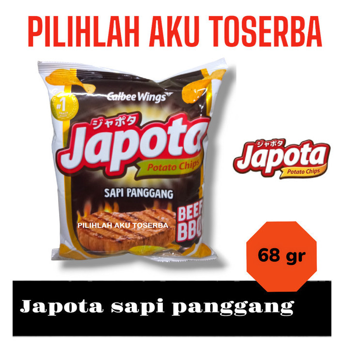 Jual JAPOTA Keripik Kentang SAPI PANGGANG BEEF BBQ 68 gr - ( HARGA ...