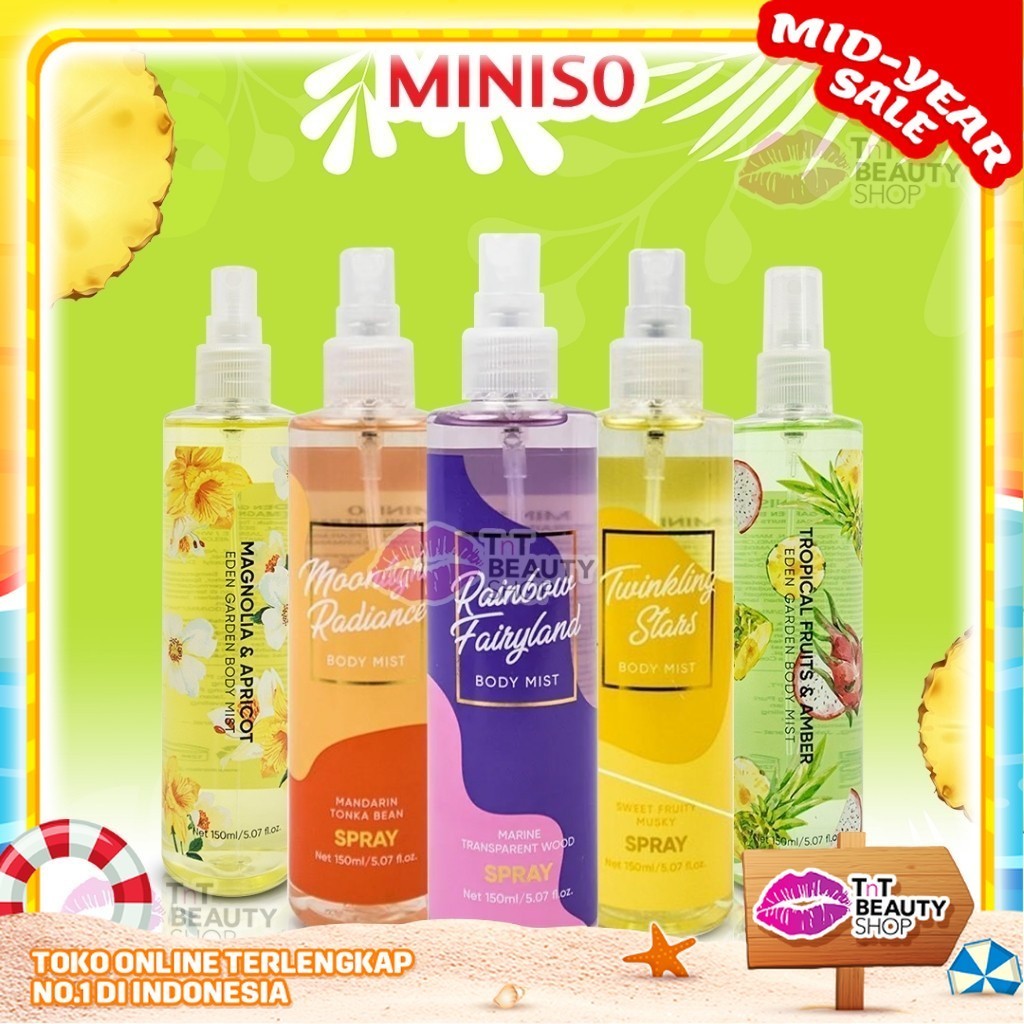 Jual MINISO Body Mist 150ml fragrance spray Eau de body spray Serries ...