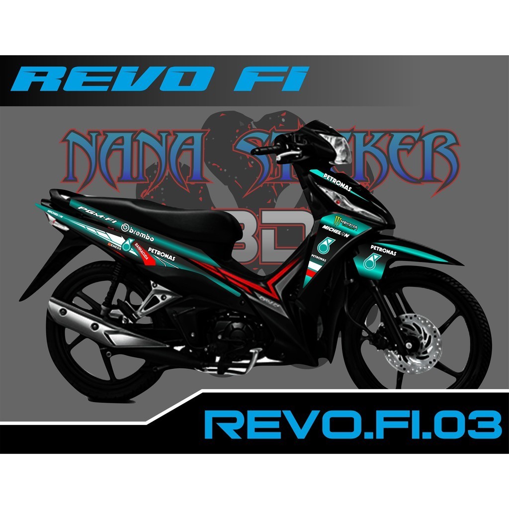 Jual Striping REVO FI PETRONAS - Stiker REVO FI List Variasi Motor ...