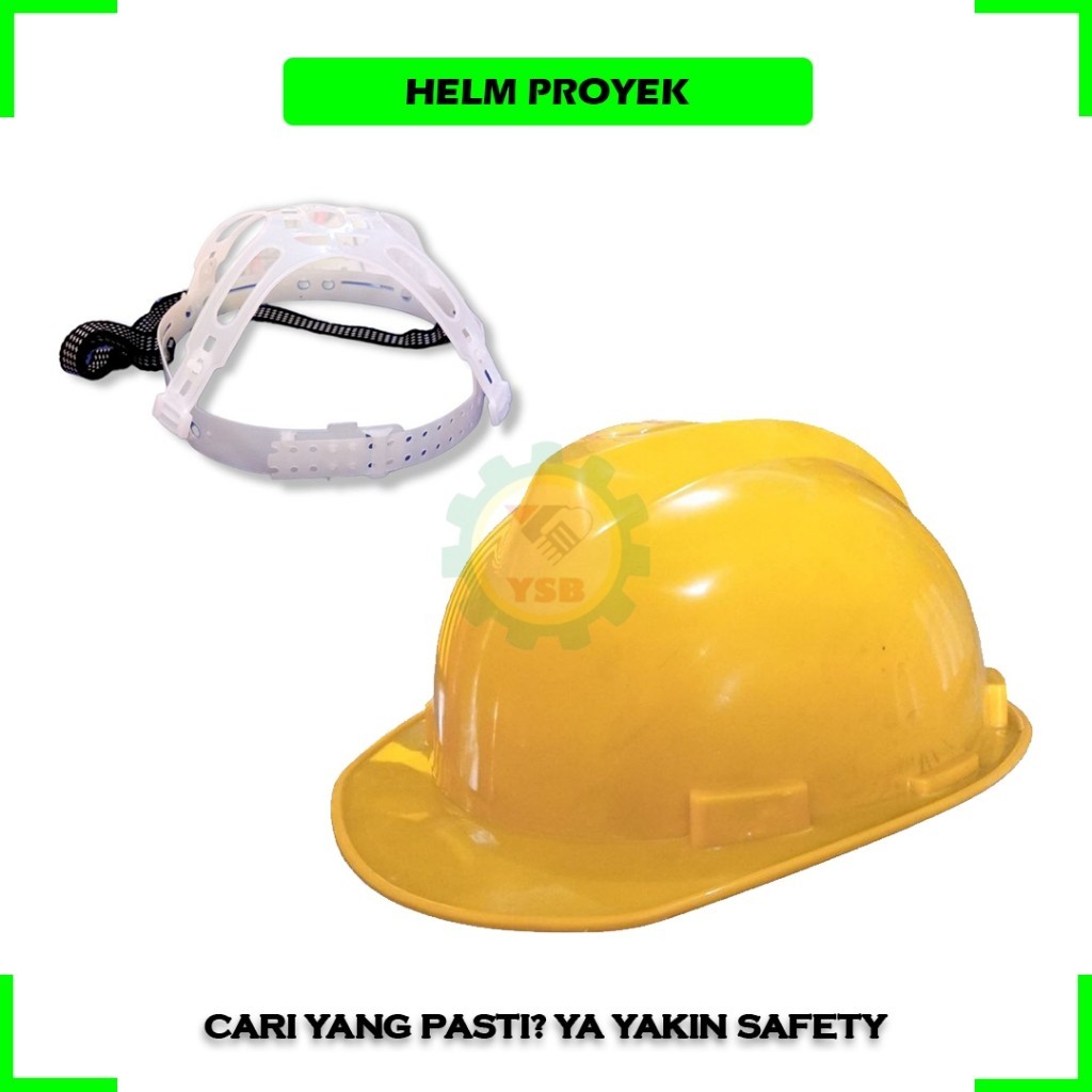Jual PROMO Helm Proyek Safety Helmet Dalaman Inner Warna Kuning Murah ...
