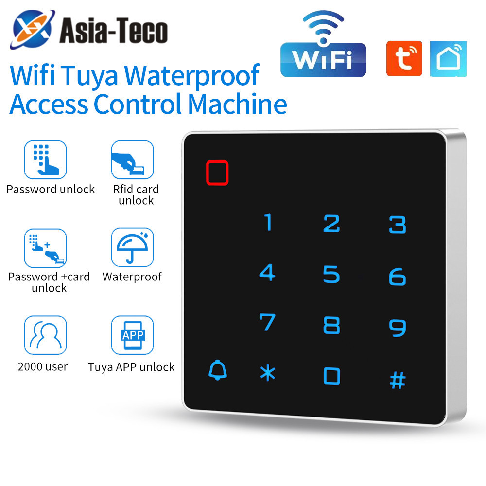 Jual WIFI Tuya Smart App Door Access Control Keypad ID RFID 125KHz Standalone Access Controler ...