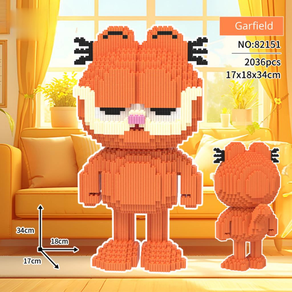 Jual JC Nano Block Garfield Mainan Anak Balok Susun Puzzle Bricks ...