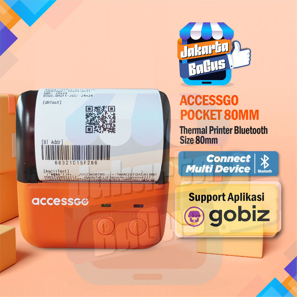 Jual Accessgo Printer Thermal 80mm Bluetooth | Shopee Indonesia