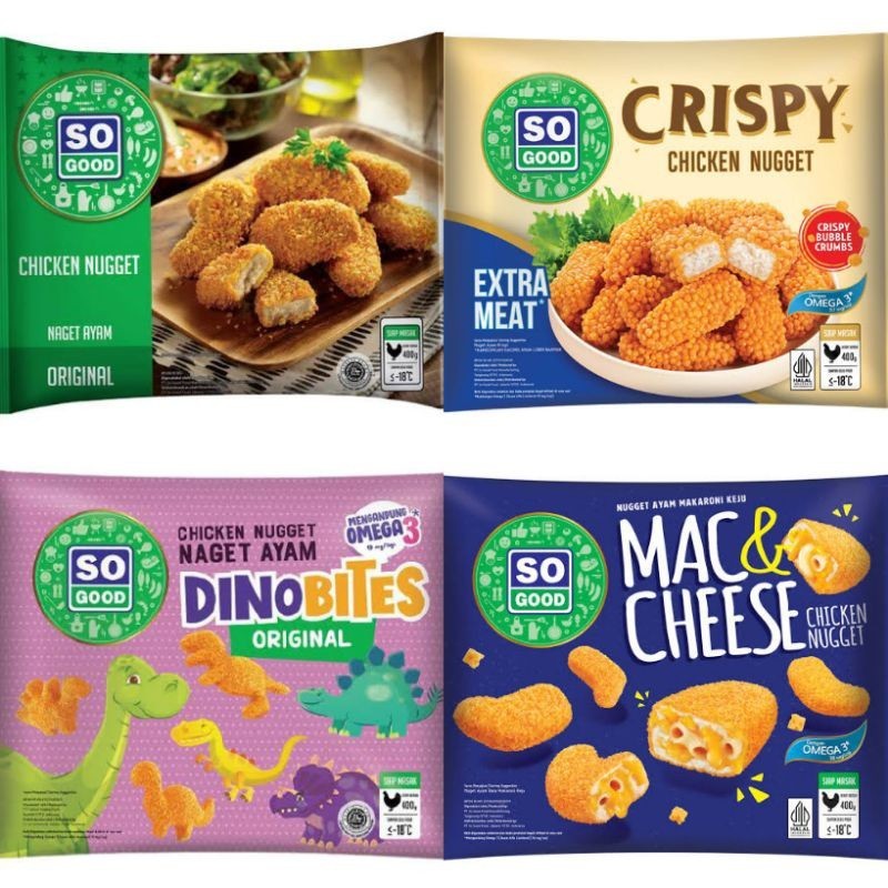 Jual Chicken Nugget So Good 400gr/Nugget/Nugget Dino/Nugget Crispy ...