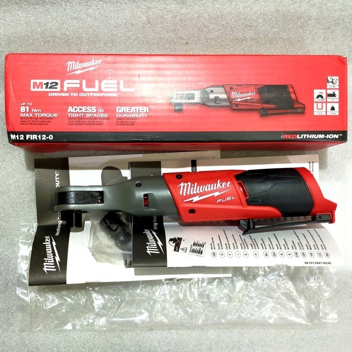 Jual M12 FUEL 1/2" Impact Ratchet Wrench Milwaukee M12FIR12-0 (Tool ...