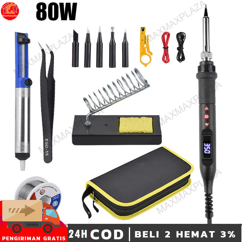 Jual Solder Digital 80watt 908U Besi Solder Elektrik 80W Suhu Dapat ...