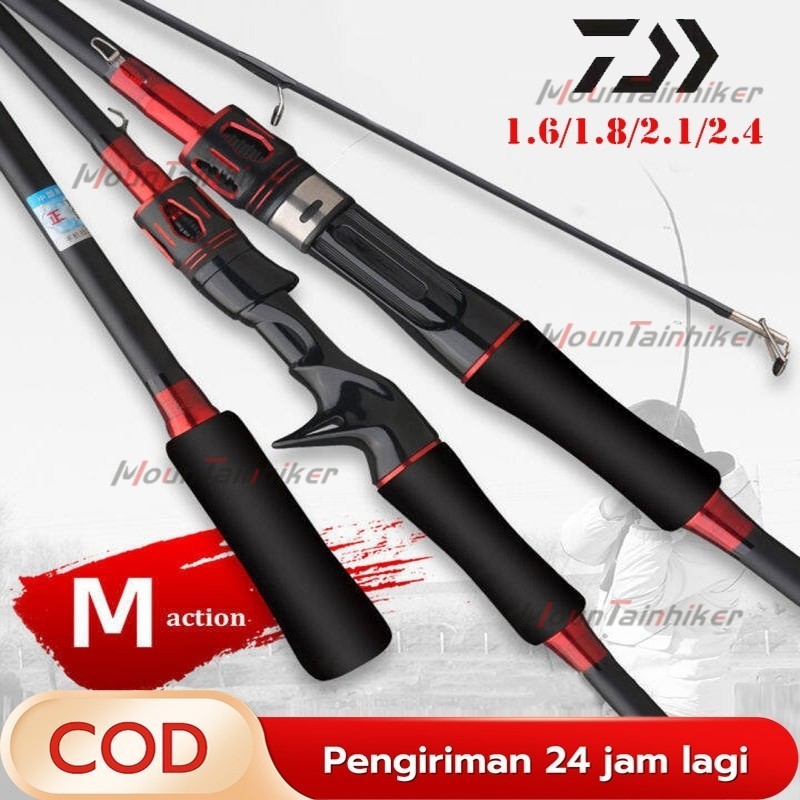 Jual Joran Pancing DAIWA Carbon 1.8M - Gagang Lurus Kuat untuk Teknik ...