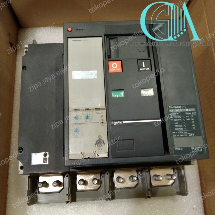 Jual MCCB SCHNEIDER 50KA NS1000N 4P 1000A MOTORIZED 33475E | Shopee ...