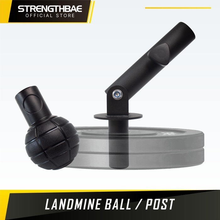 Jual Landmine Post / Ball STRENGTHBAE Landmine Attachment T-Bar T Bar Row Land Mine Gym Fitness ...