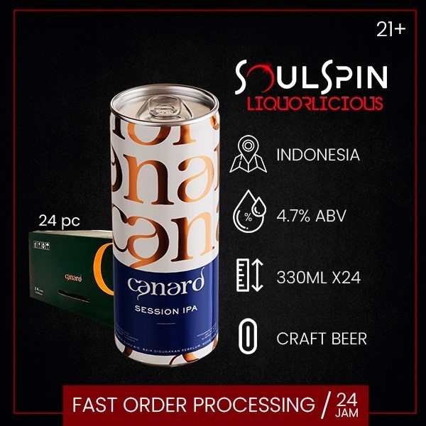 Jual Canard Session IPA 330ml [ Dus isi 24 Kaleng ] Balinese Craft Beer ...
