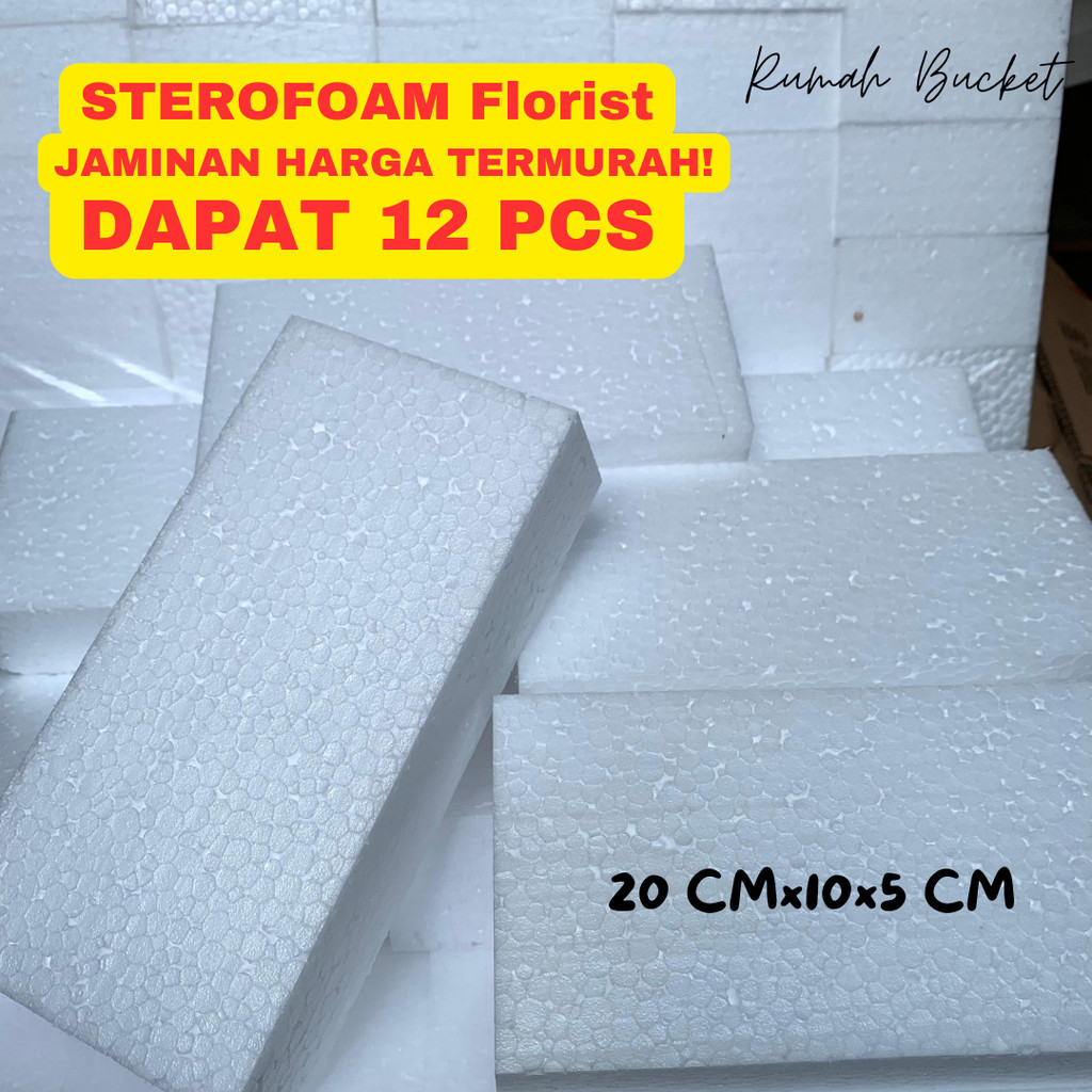 Jual (PAKET 12 PCS) Busa Styrofoam / Busa Kering / Busa Buket Dekorasi ...