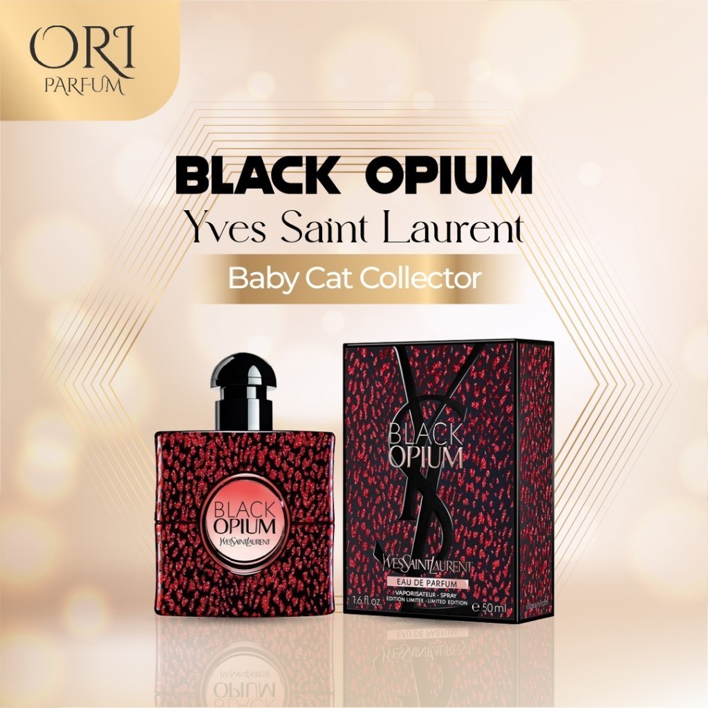 Jual Yves Saint Laurent Black Opium Baby Cat Edition EDP Original (ORI ...