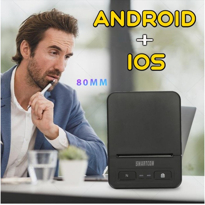 Jual SP SMARTCOM Printer Thermal 80mm Bluetooth USB Cetak Resi Alamat Struk - POS 80MM BLACK ...