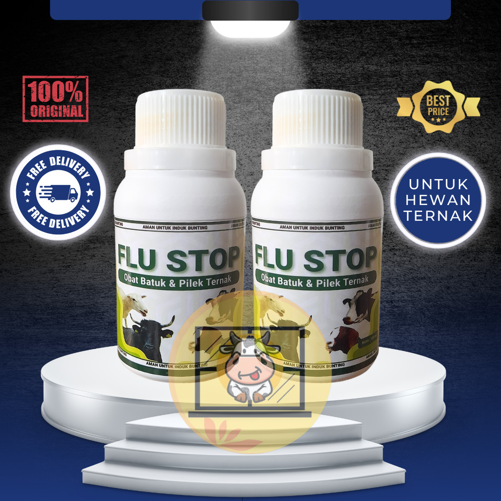 Jual FLU STOP 100 ML - Obat Flu Batuk dan Pilek Untuk Ternak Sapi ...