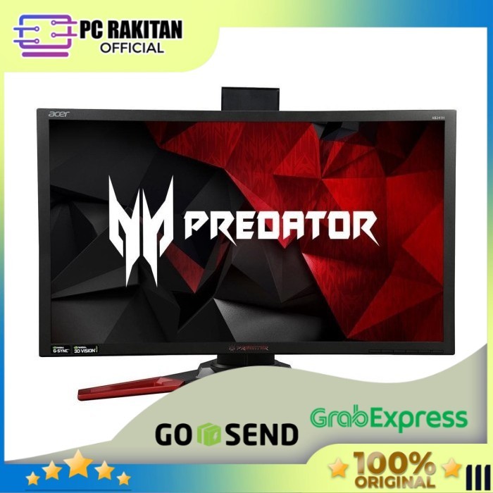 Jual ACER PREDATOR GAMING MONITOR XB241H 24 INCH TN FHD 1080P 1MS 144HZ ...