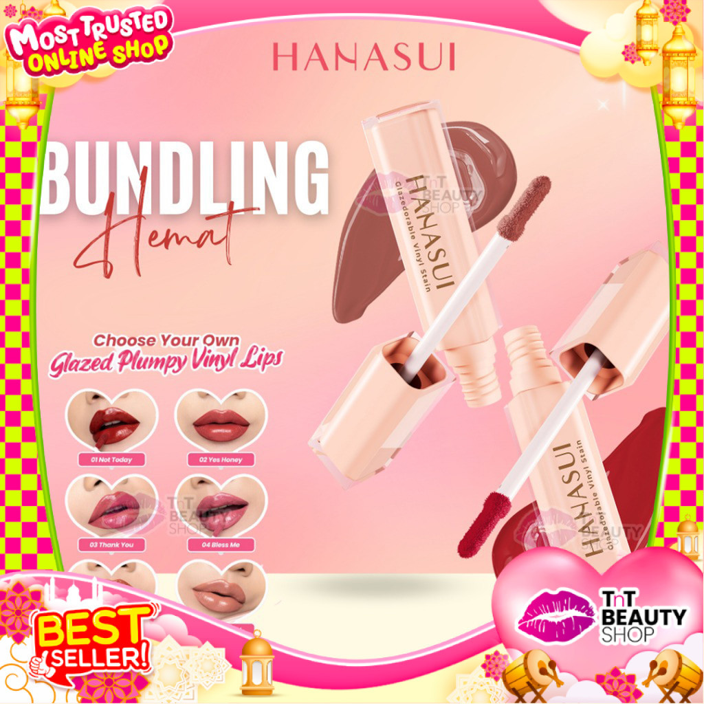 Jual [BUNDLING] Hanasui Glazedorable Vinyl Stain Special Bundling - TnT ...
