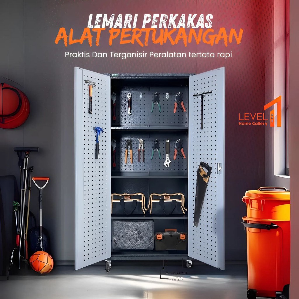 Jual Lemari Besi Kabinet Piero SP C02 Penyimpanan Perkakas Alat Tukang ...