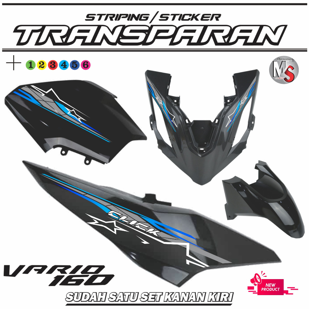 Jual VARIASI\ STIKER UV TRANSPARAN VARIO 160 CUSTOM DESAIN MOTIF ...