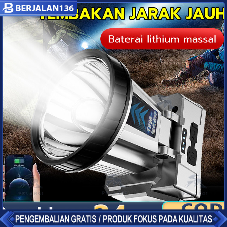 Jual Senter Kepala 500 WATT / LED Headlamp 500Watt Penerangan terus menerus selama 800 jam ...