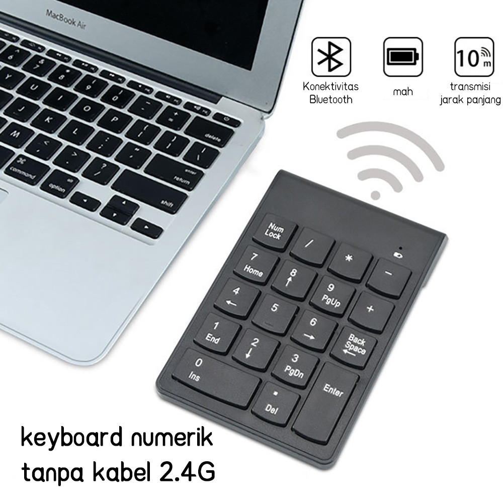 Jual Keypad Mini Nirkabel Keypad Numerik Universal 18 Tombol 2.4Ghz ...