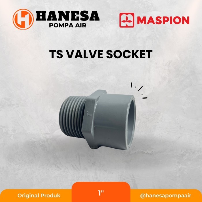 Jual MASPION TS VALVE SOCKET 1" (FITTING PIPA) | Shopee Indonesia