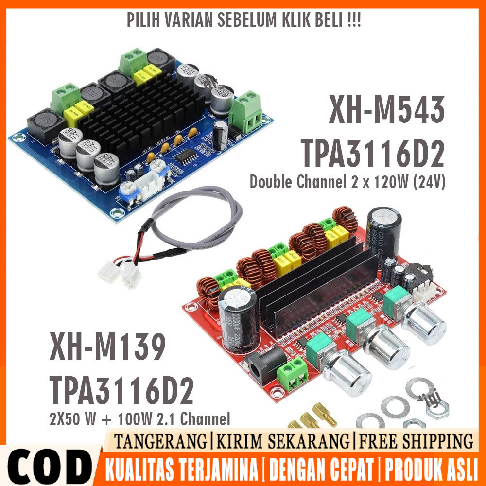 Jual TPA3116D2 2x120W Dual-channel Stereo High Power Digital Audio Power Amplifier Class D XH ...