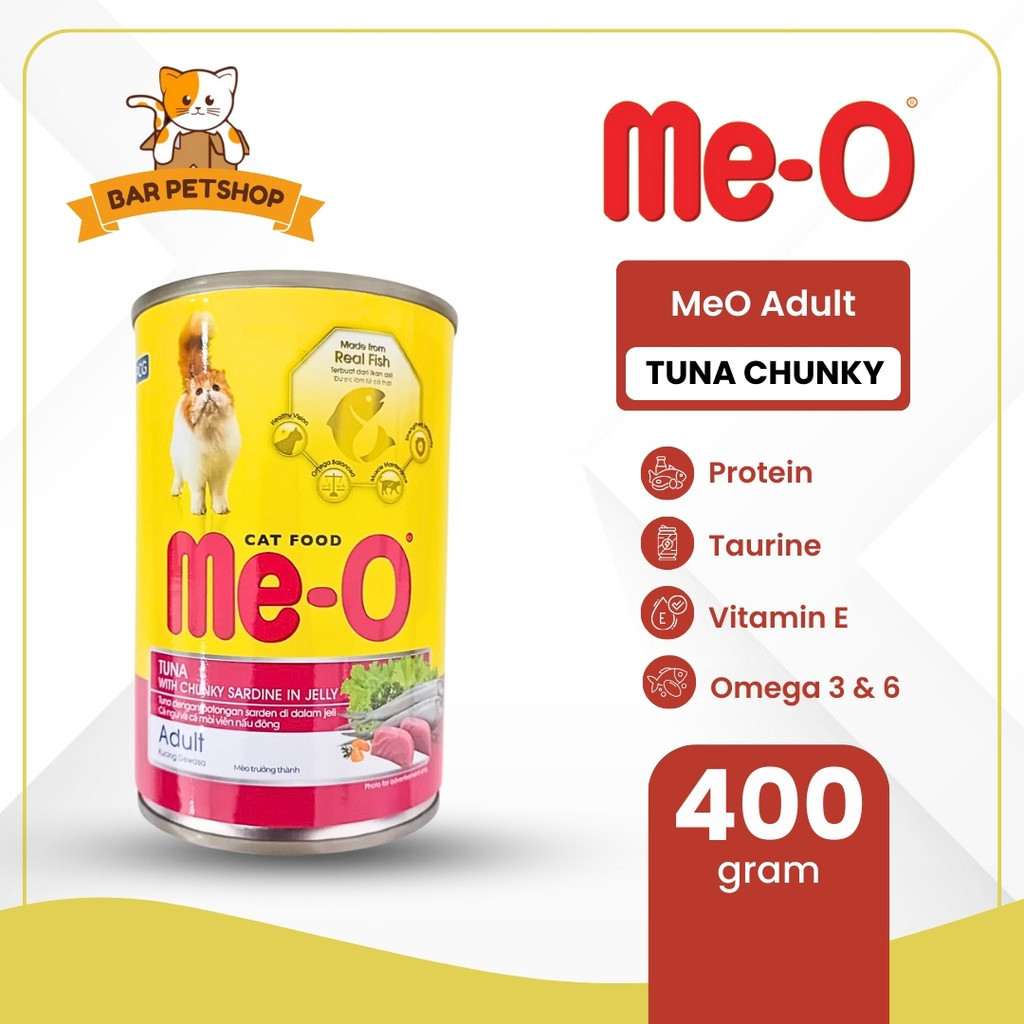 Jual MEO Adult Tuna With Chunky Sardine Makanan Basah Kaleng 400gr ...