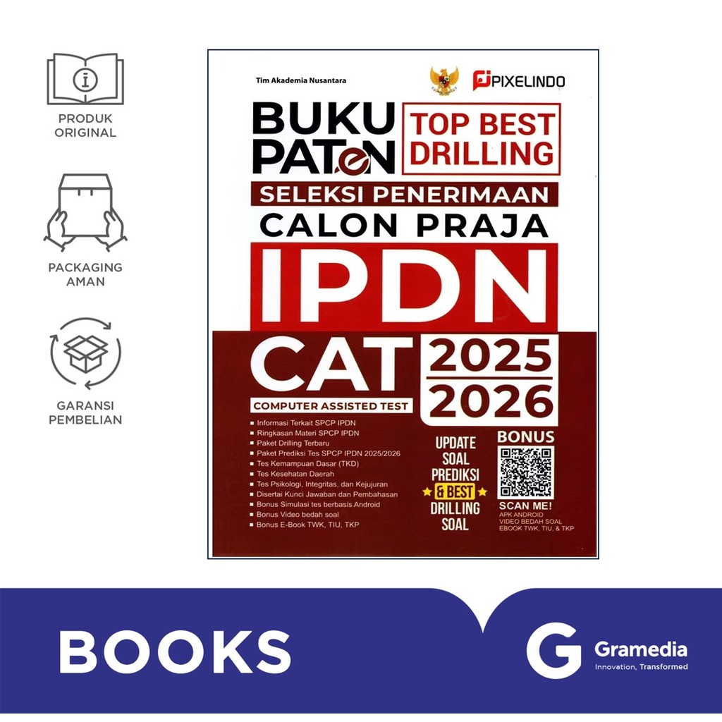 Jual Buku Paten Seleksi Penerimaan Calon Praja IPDN CAT 2025/2026 ( Tim ...