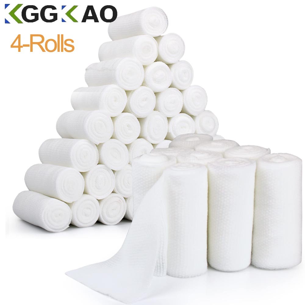 Jual Breathable Gauze Bandage Rolls–4 Rolls- Premium First Aid Supplies ...
