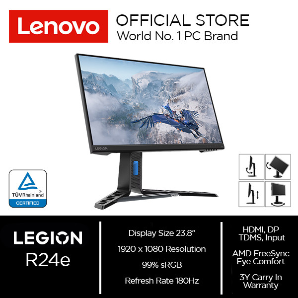 Jual Lenovo Legion R24e 23.8" IPS 180Hz | Shopee Indonesia