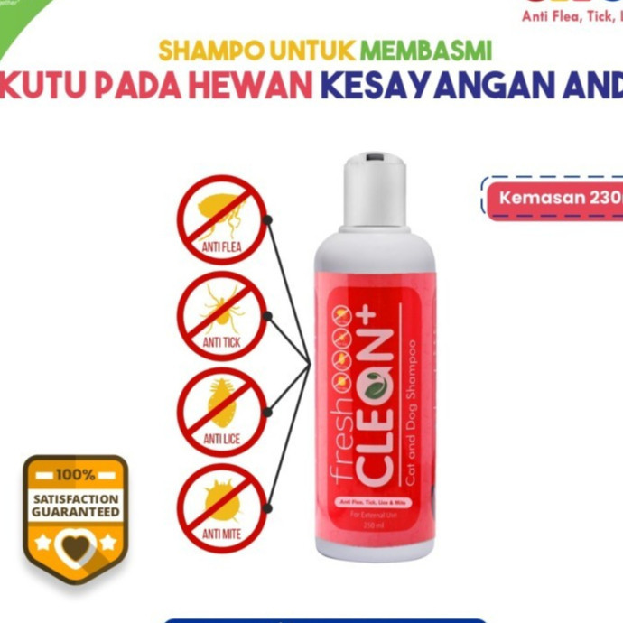 Jual Shampoo kutu anjing Fresh Clean Anti Kutu Tungau Caplak Pinjal ...