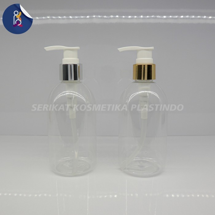 Jual BOTOL 250ML OVAL PLASTIK PUMP LOTION SILVER GOLD 250 ML PET MODEL SCARLET PET | Shopee ...