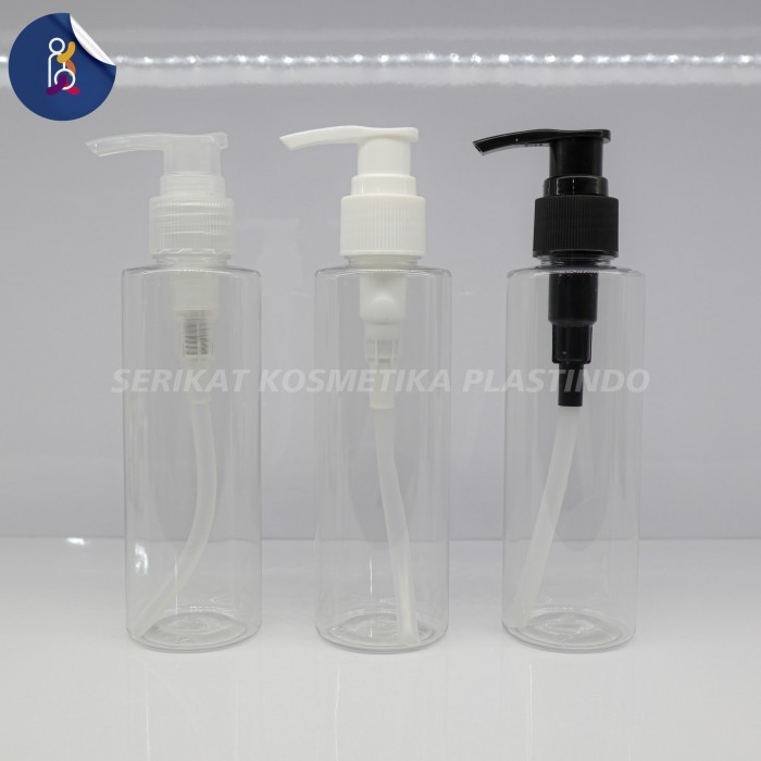 Jual BOTOL 150ML RF BOTOL PLASTIK CLEAR PUMP LOTION PUTIH HITAM 150 ML ...