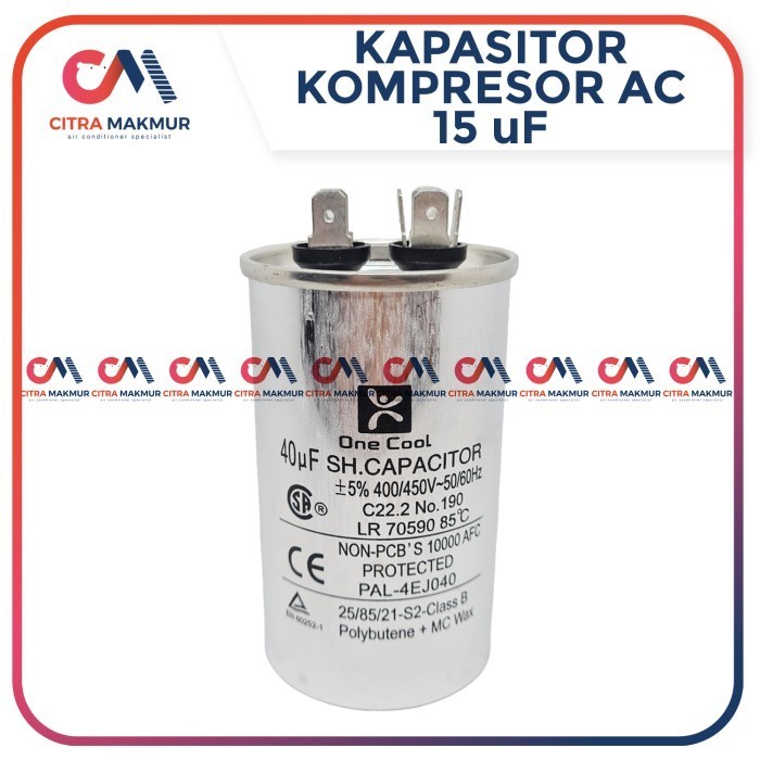 Jual Kapasitor AC 40 uf Outdoor Air Conditioner Kompresor 1,5 2 pk ...
